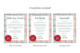 Elf Arrival and Farewell Printable Letters - Red and Green – Sugar Pie ...