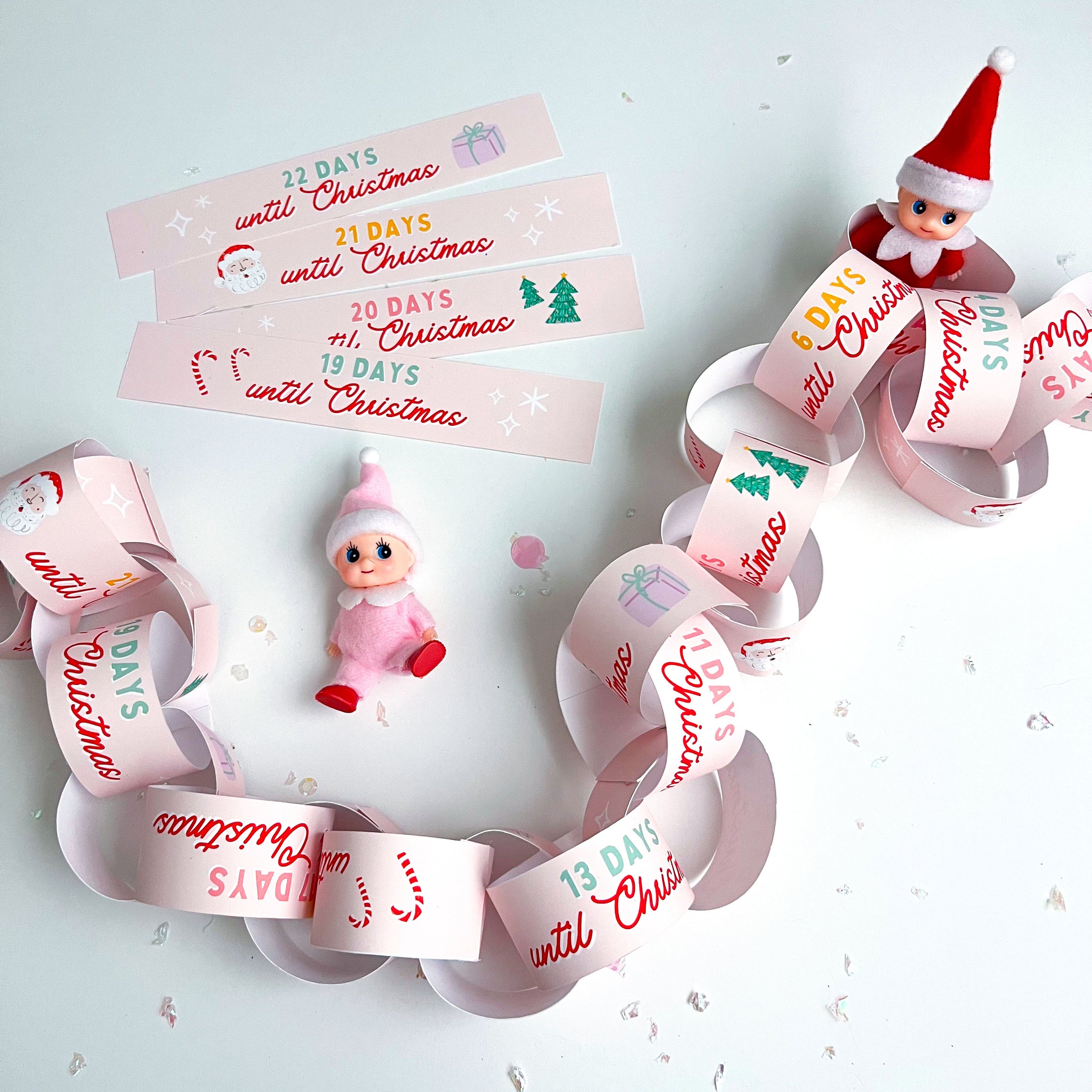 Printable Christmas Advent Countdown For Kids – Sugar Pie Paper
