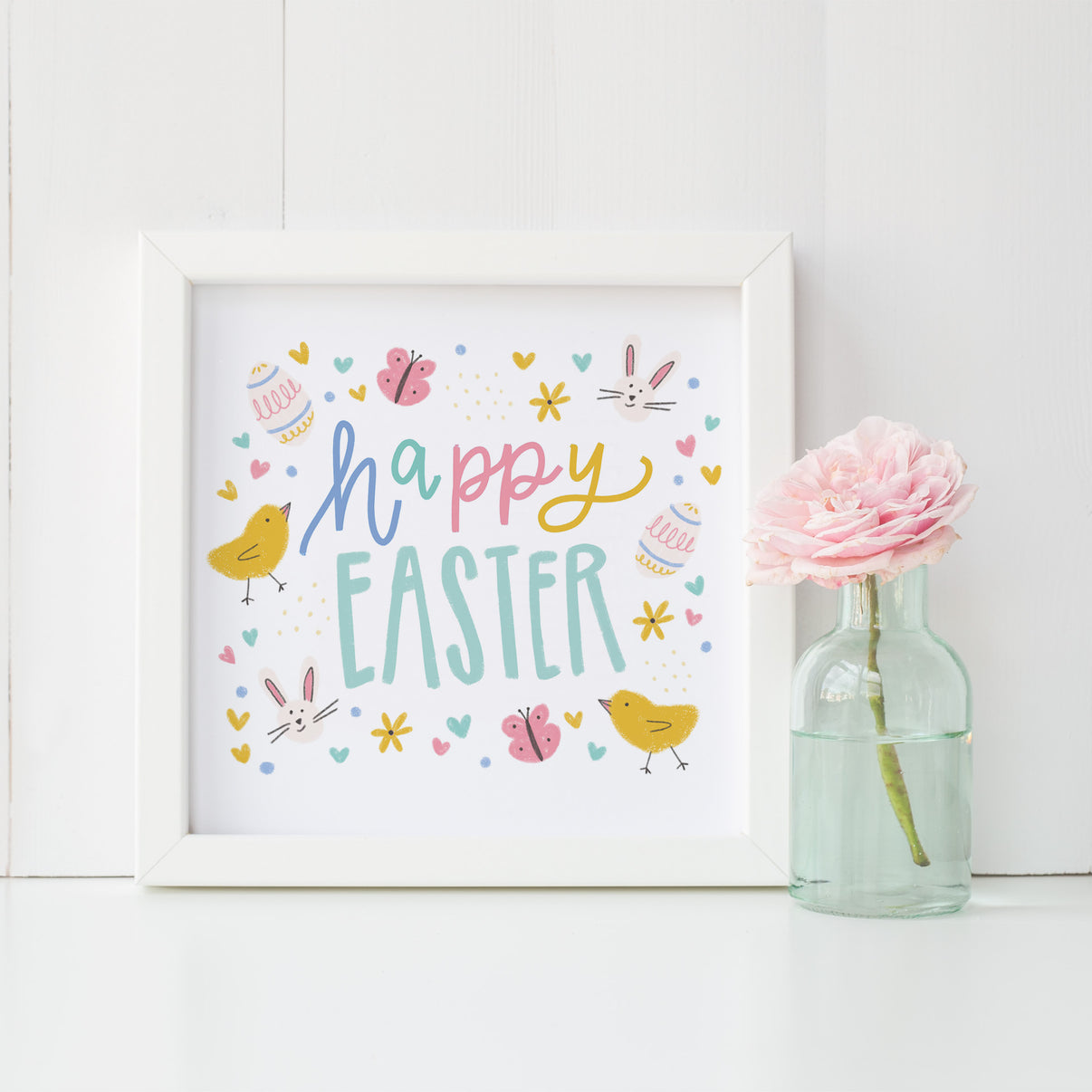 Happy Easter Printable Sign – Sugar Pie Paper
