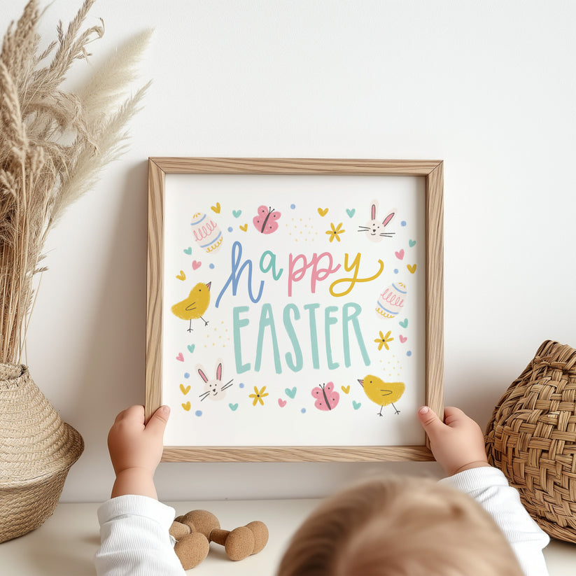 Happy Easter Printable Sign – Sugar Pie Paper