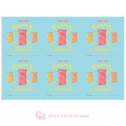 Gummy Bear Printable Cards – Sugar Pie Paper