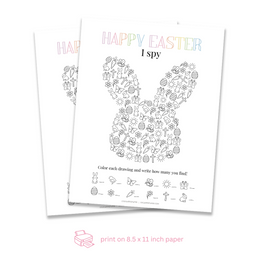 I Spy Easter Activity Printable for Kids – Sugar Pie Paper