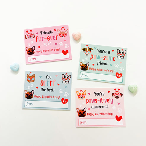 Puppy Love Printable Cards – Sugar Pie Paper