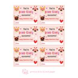 Puppy Love Printable Cards – Sugar Pie Paper