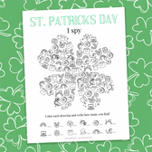 I Spy Saint Patrick's Day Activity Printable for Kids – Sugar Pie Paper