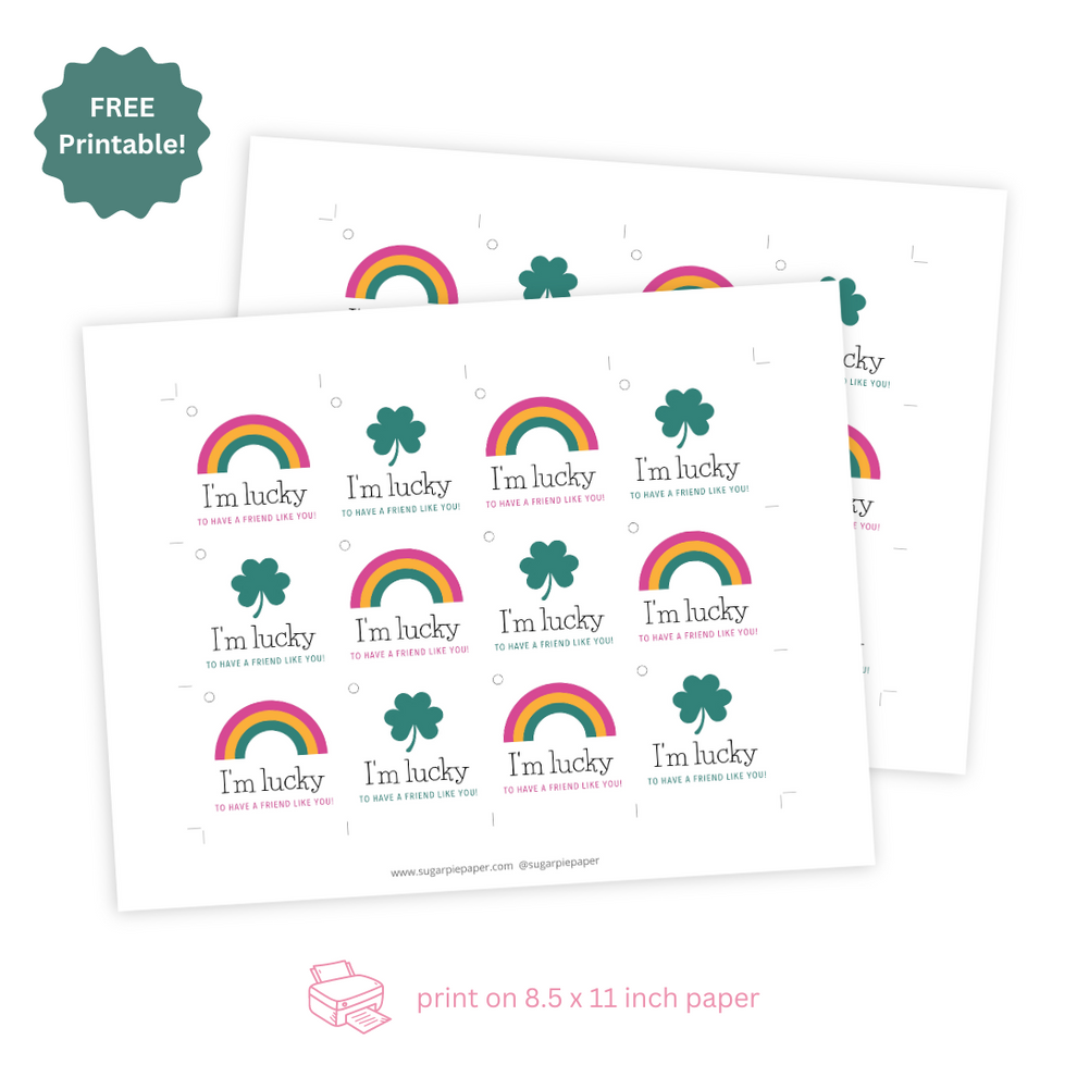 FREE St Patricks Day Printable Bracelet Tag – Sugar Pie Paper