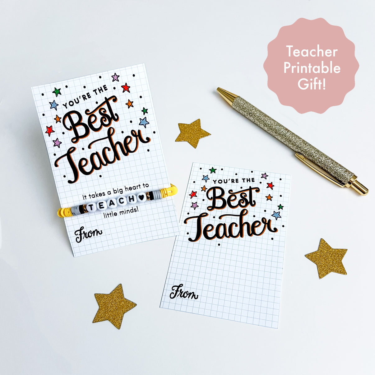 Best Teacher Ever Tag | Teacher Appreciation Gift – Sugar Pie Paper