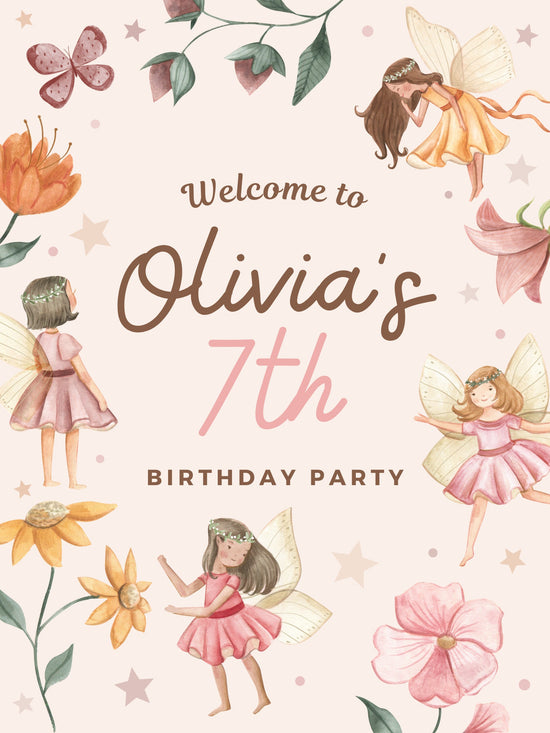 Fairy Birthday Party Banner – Sugar Pie Paper