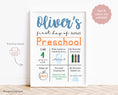 First Day of Preschool Sign – Sugar Pie Paper
