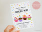 Cupcake Birthday Party Welcome Sign | Kids Party Decorations – Sugar ...