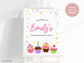 Cupcake Birthday Party Welcome Sign | Kids Party Decorations – Sugar ...