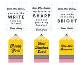 Teacher Appreciation Gift Tag | Write Teacher for Me – Sugar Pie Paper